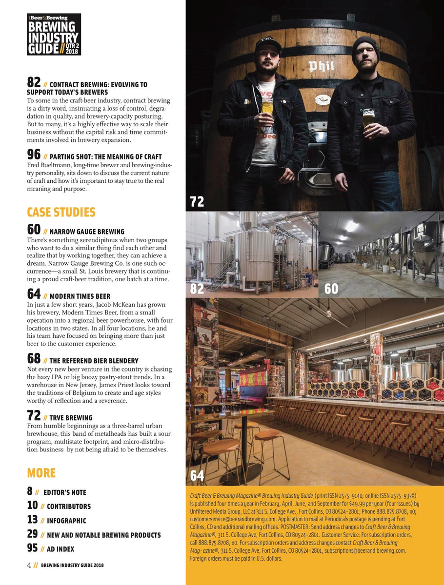 Brewing Industry Guide Q2-2018 (The Equipment Issue) – Craft Beer & Brewing