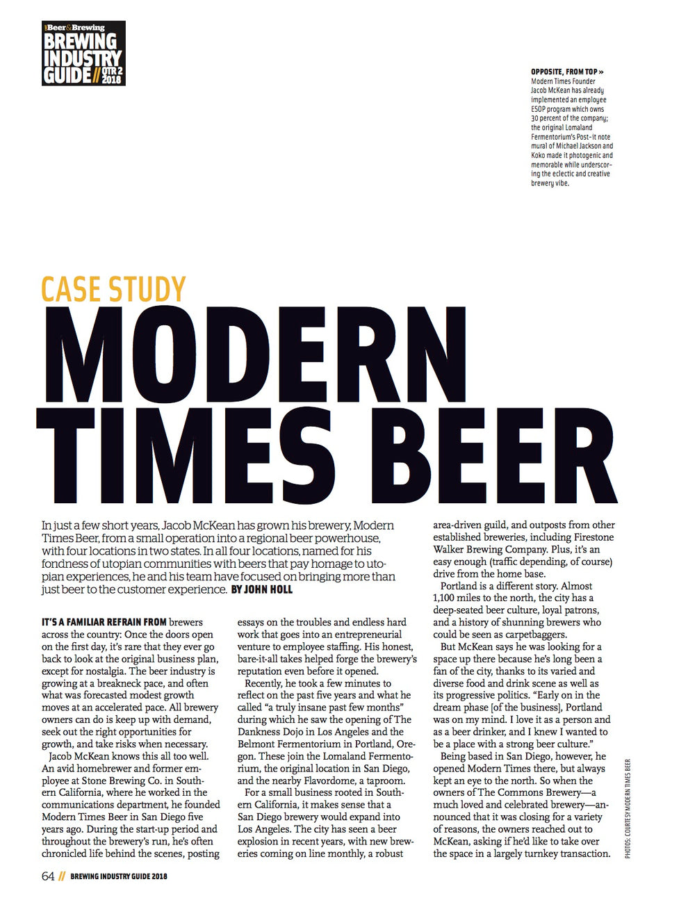 Brewing Industry Guide Q2-2018 (The Equipment Issue) – Craft Beer & Brewing